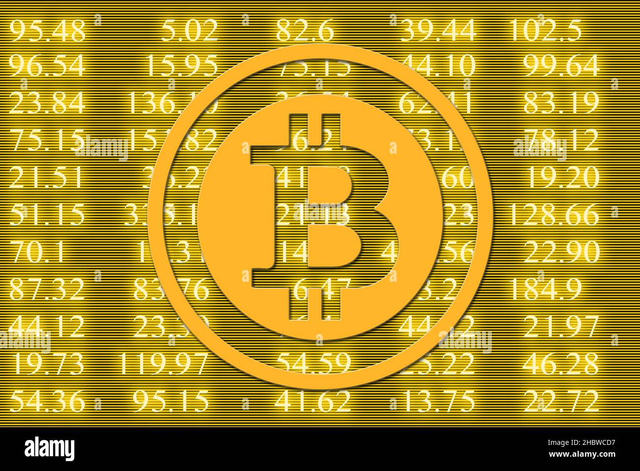 Bitcoin icons, symbol of the famous cryptocurrency Stock Photo - Alamy