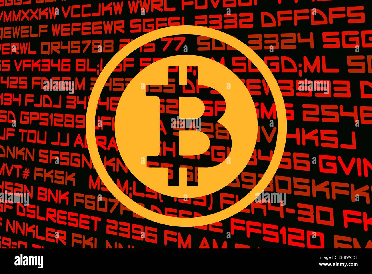 Bitcoin icons, symbol of the famous cryptocurrency Stock Photo - Alamy