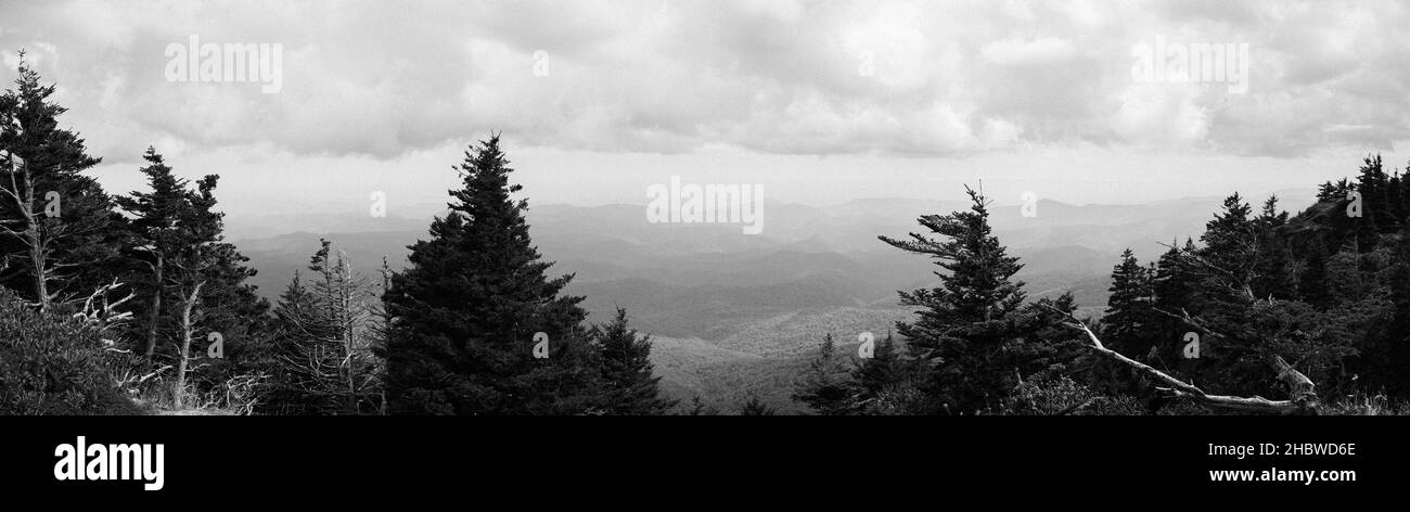 Panoramic view of park Black and White Stock Photos & Images - Alamy