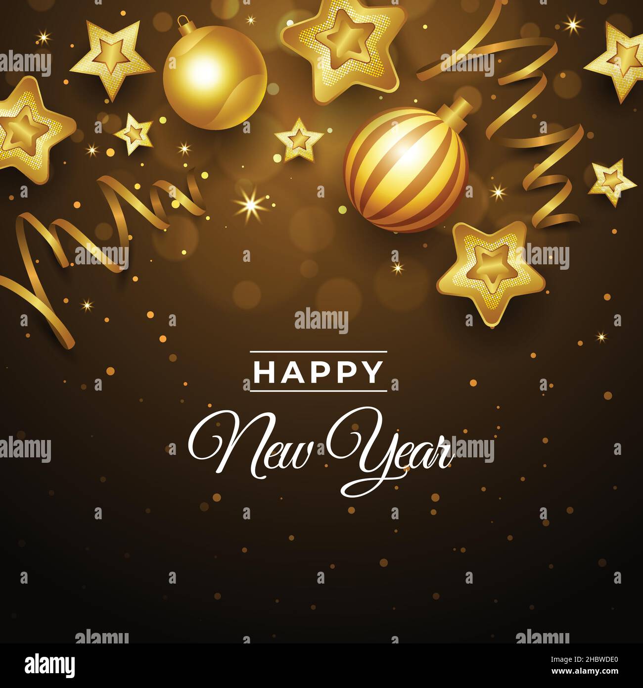 realistic new year abstract design vector illustration Stock Vector ...