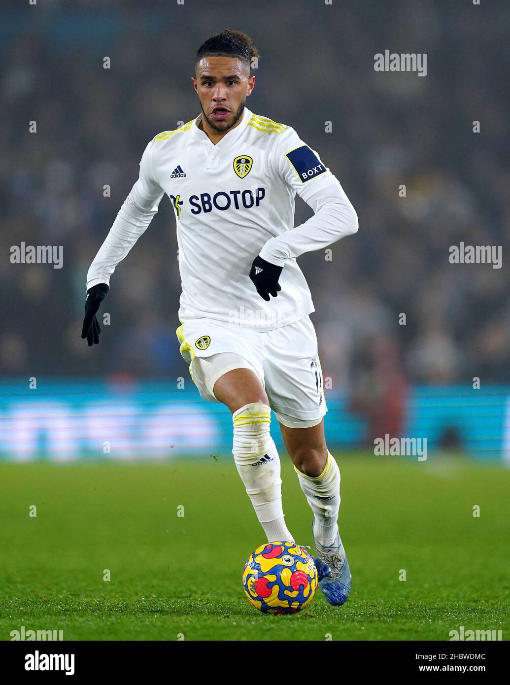 Leeds United's Tyler Roberts during the Premier League match at Elland ...