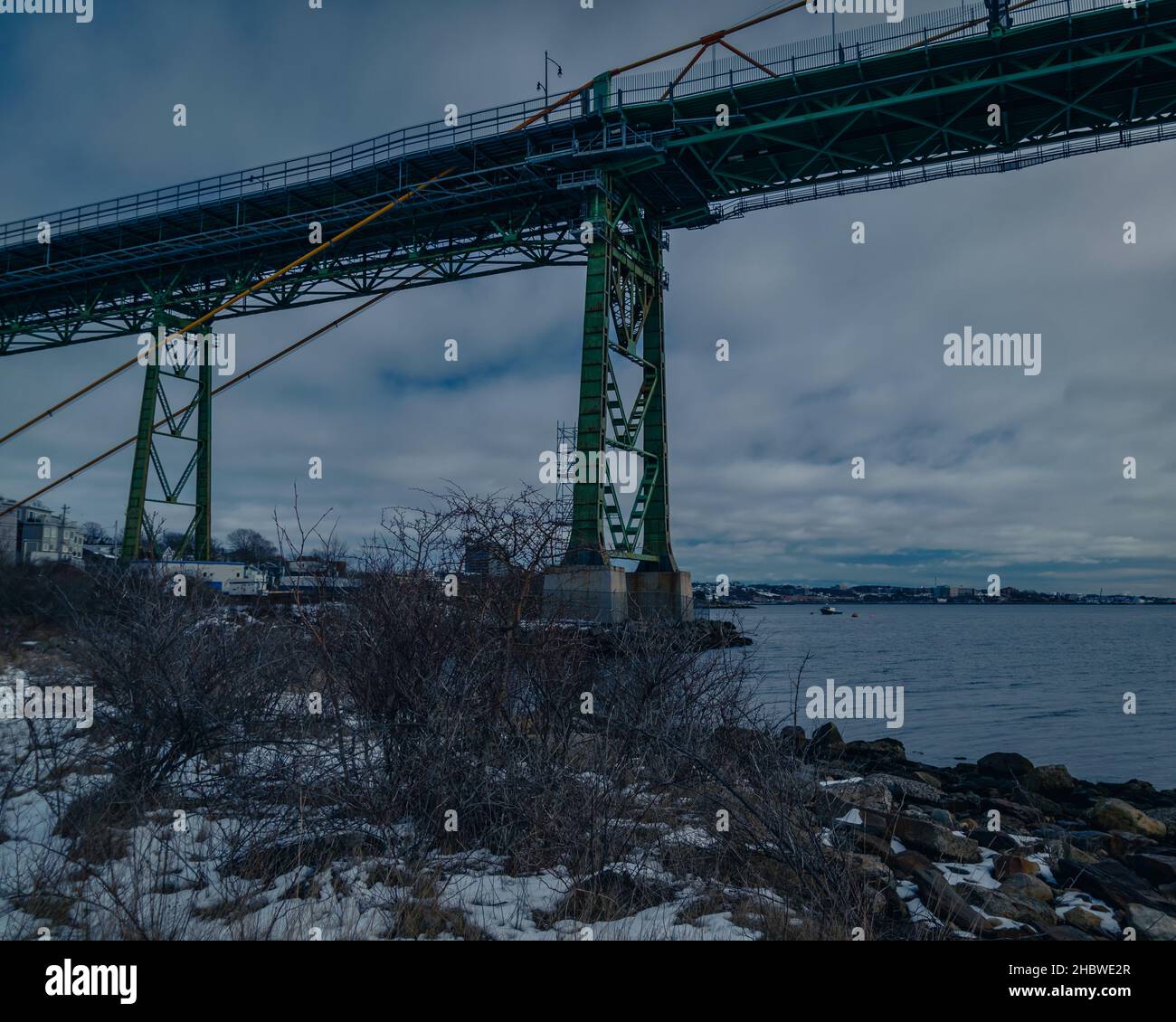Angus L. Macdonald Bridge in Halifax Regional Municipality, streaching ...
