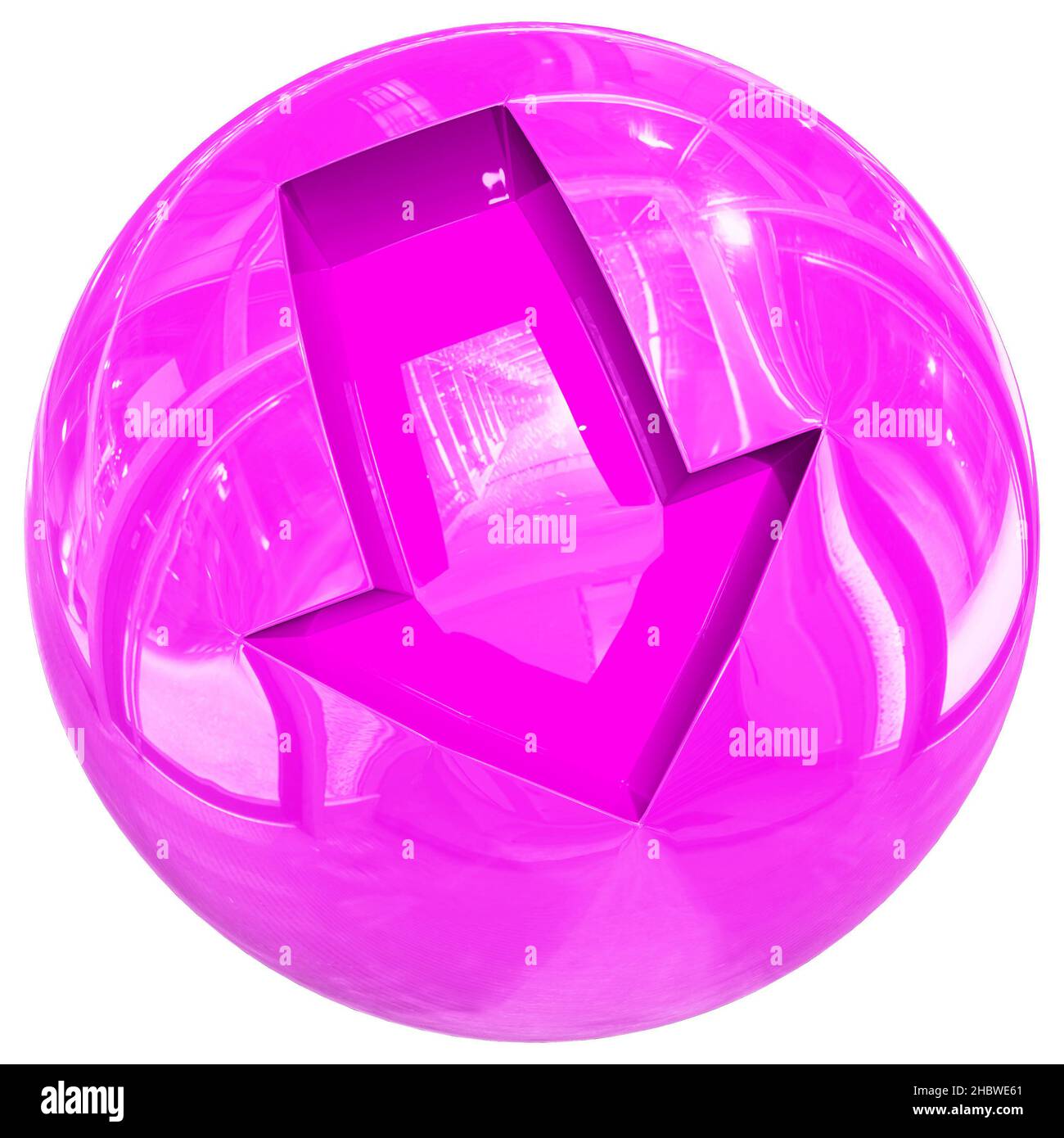 Sphere with arrow - download button 3d isolated - 3d rendering Stock ...