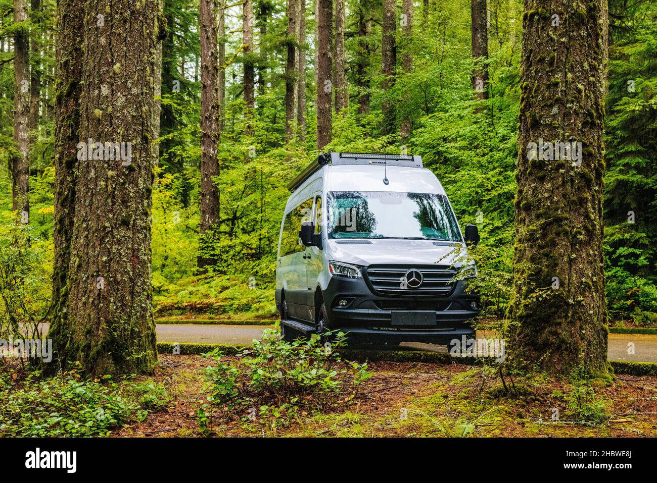 Airstream Interstate 24X 4WD campervan; Silver Falls State Park; Oregon ...