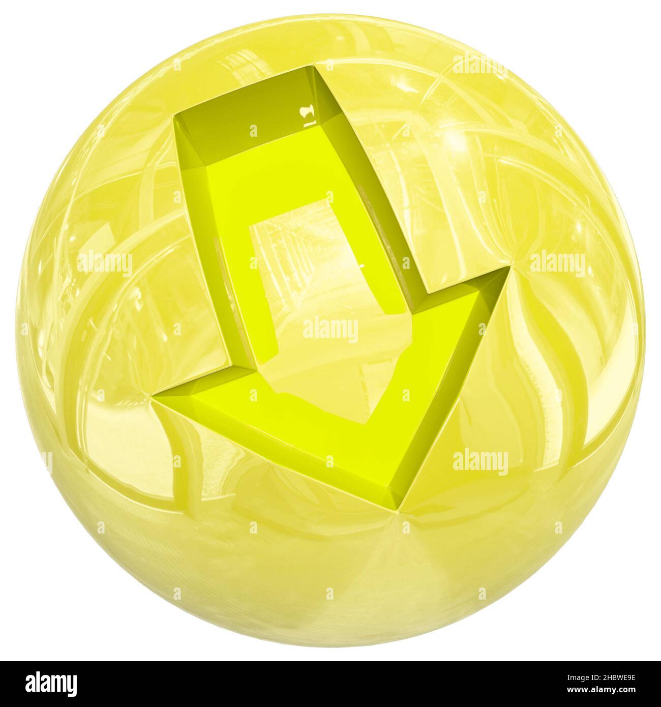Sphere with arrow - download button 3d isolated - 3d rendering Stock ...