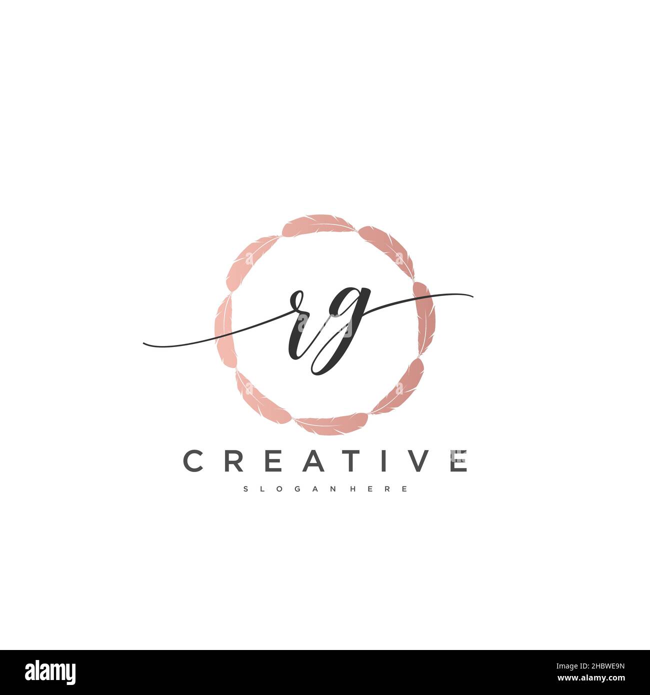 Initial rg logo Cut Out Stock Images & Pictures - Alamy