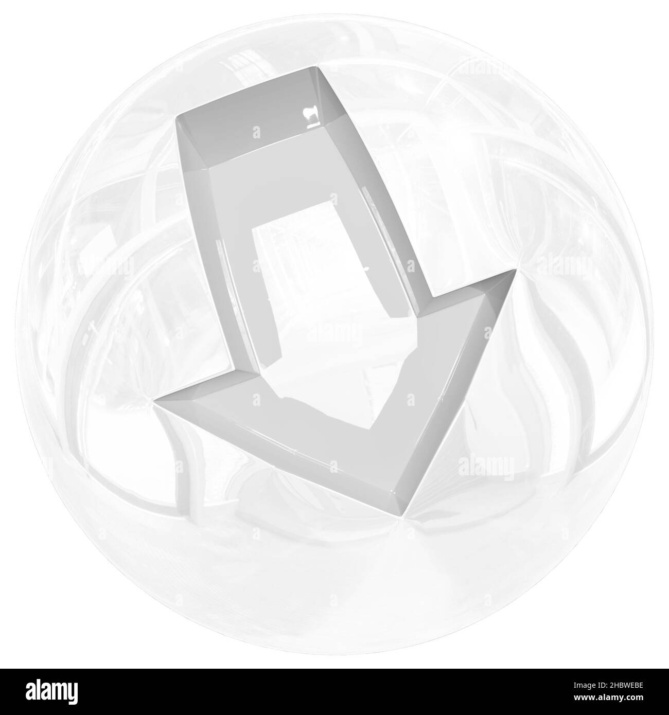 Sphere with arrow - download button 3d isolated - 3d rendering Stock ...