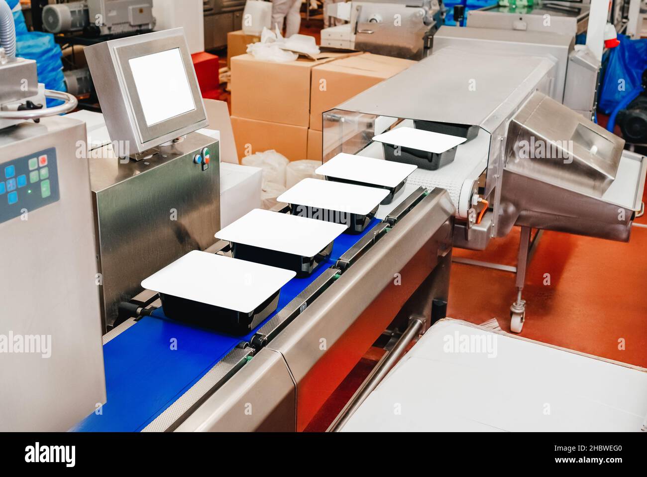 Line for the production of semi-finished meat products.Meat processing ...