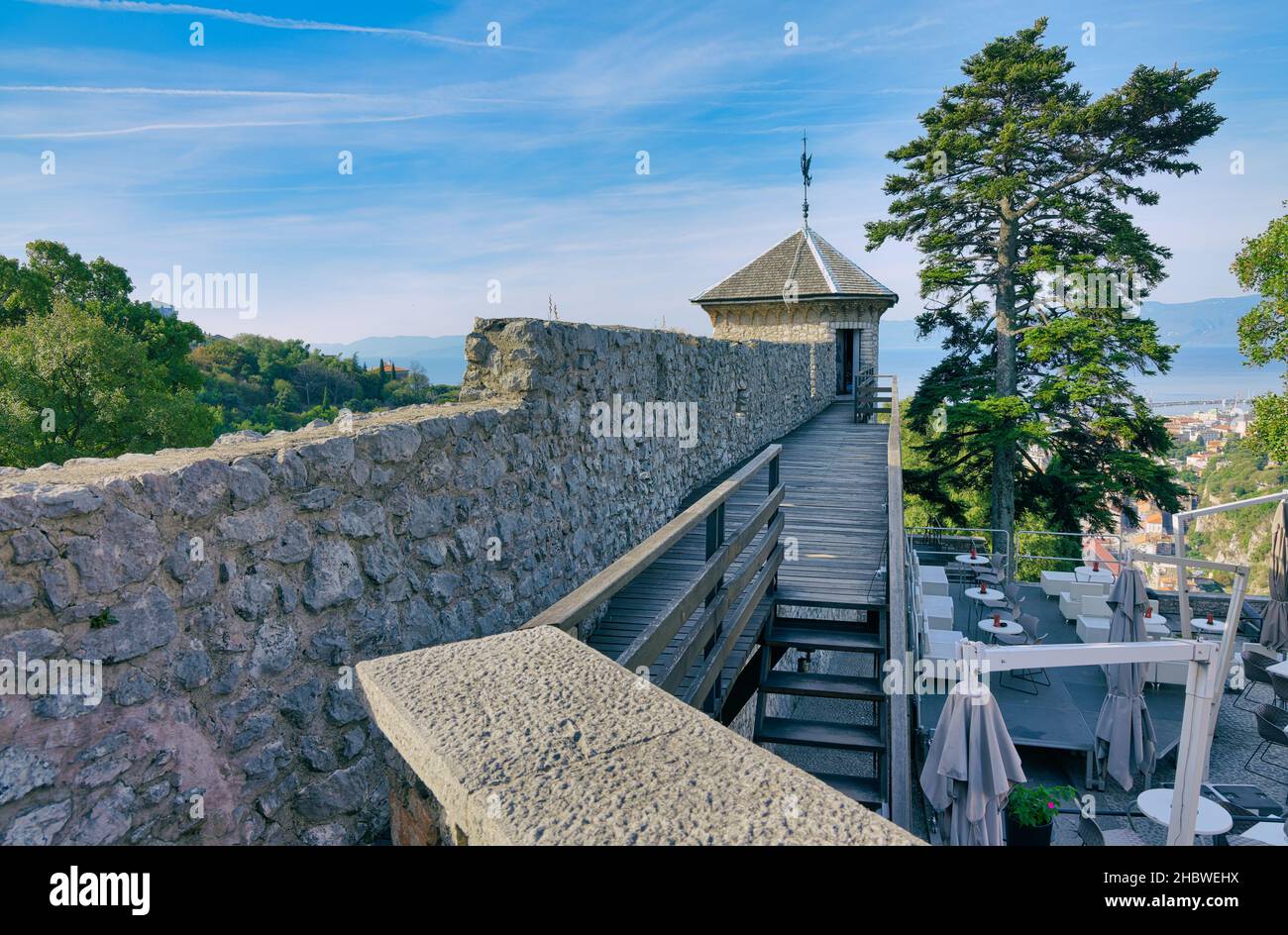Old walls of the Trsat castle in Rijeka Croatia Stock Photo - Alamy