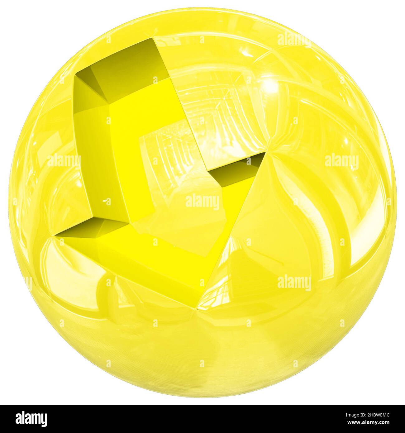 Sphere with arrow - download button 3d isolated - 3d rendering Stock ...