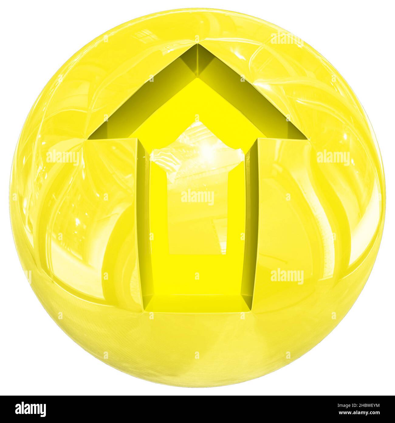 Sphere with arrow - upload button 3d isolated - 3d rendering Stock ...