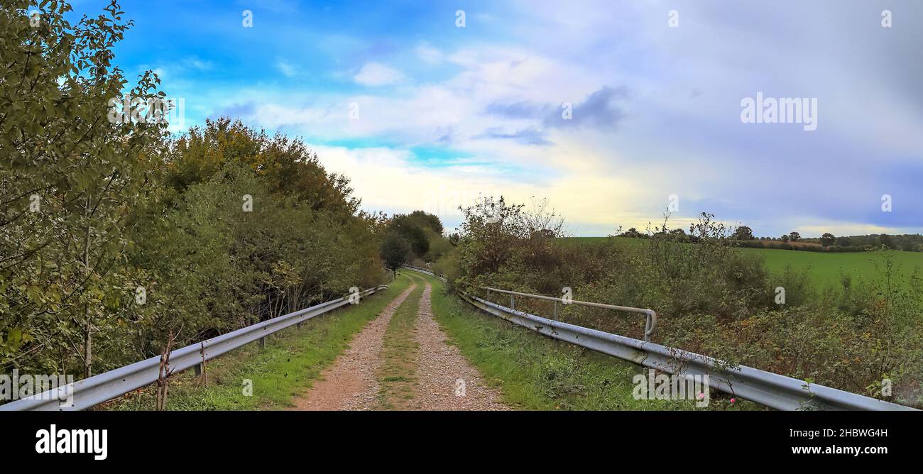 Beautiful high resolution panorama of a northern european country ...
