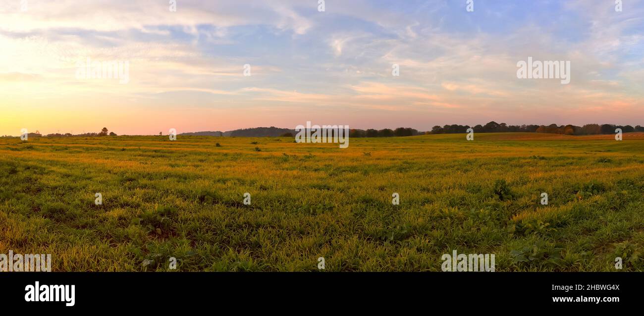 Beautiful high resolution panorama of a northern european country ...