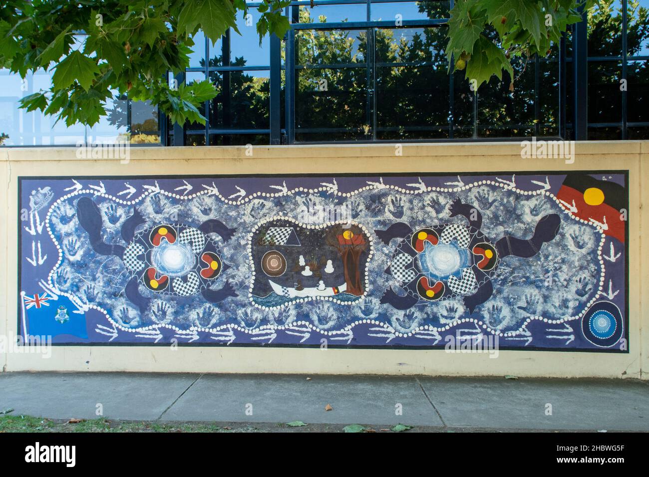 Police Station Street Art, Shepparton, Victoria, Australia Stock Photo ...