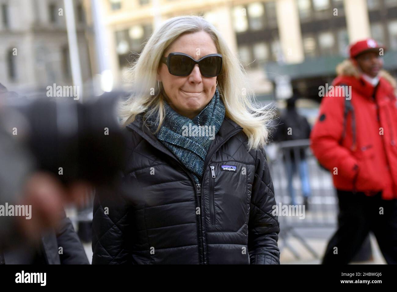 New York, USA. 21st Dec, 2021. Defense attorney Laura Menninger ...