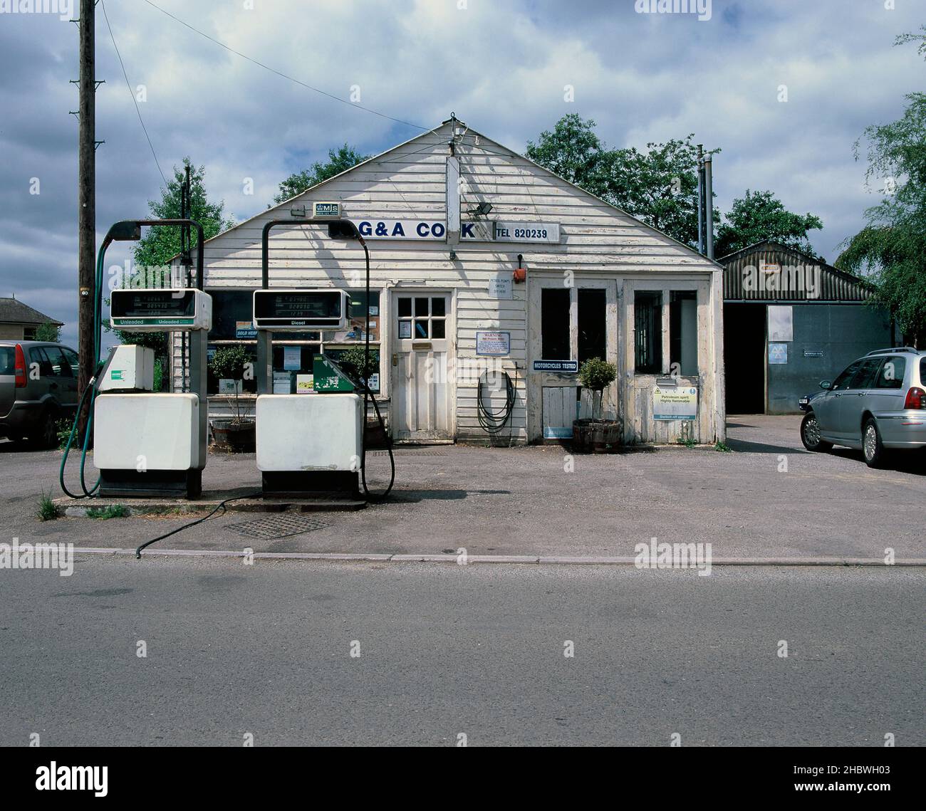 Rural Filling Station, Marnhull, Dorset, UK Stock Photo - Alamy