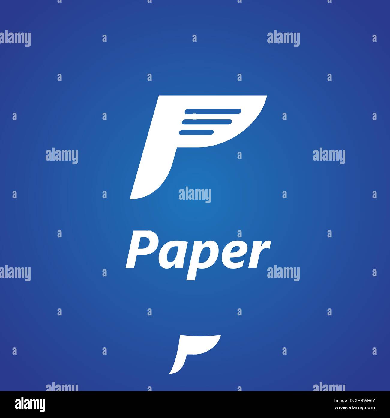 Paper Page vector P letter based symbol Stock Vector Image & Art - Alamy