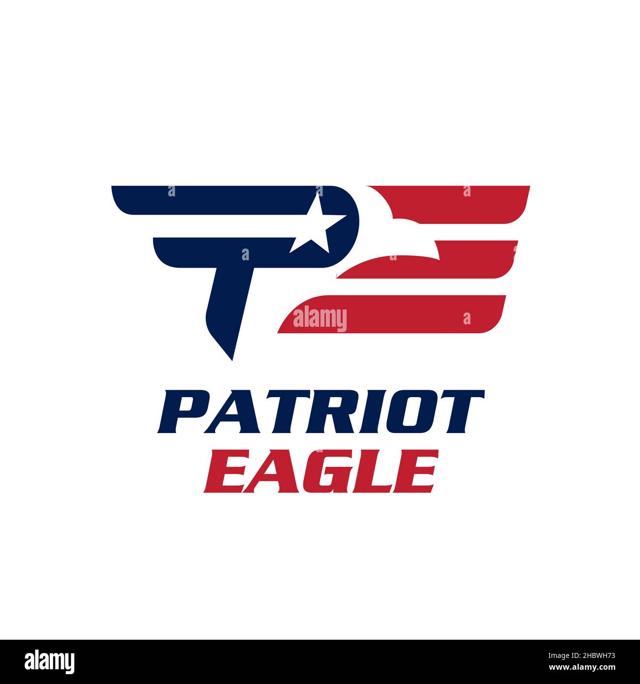 PE logo. letter based, Patriot Eagle symbol Stock Vector Image & Art ...