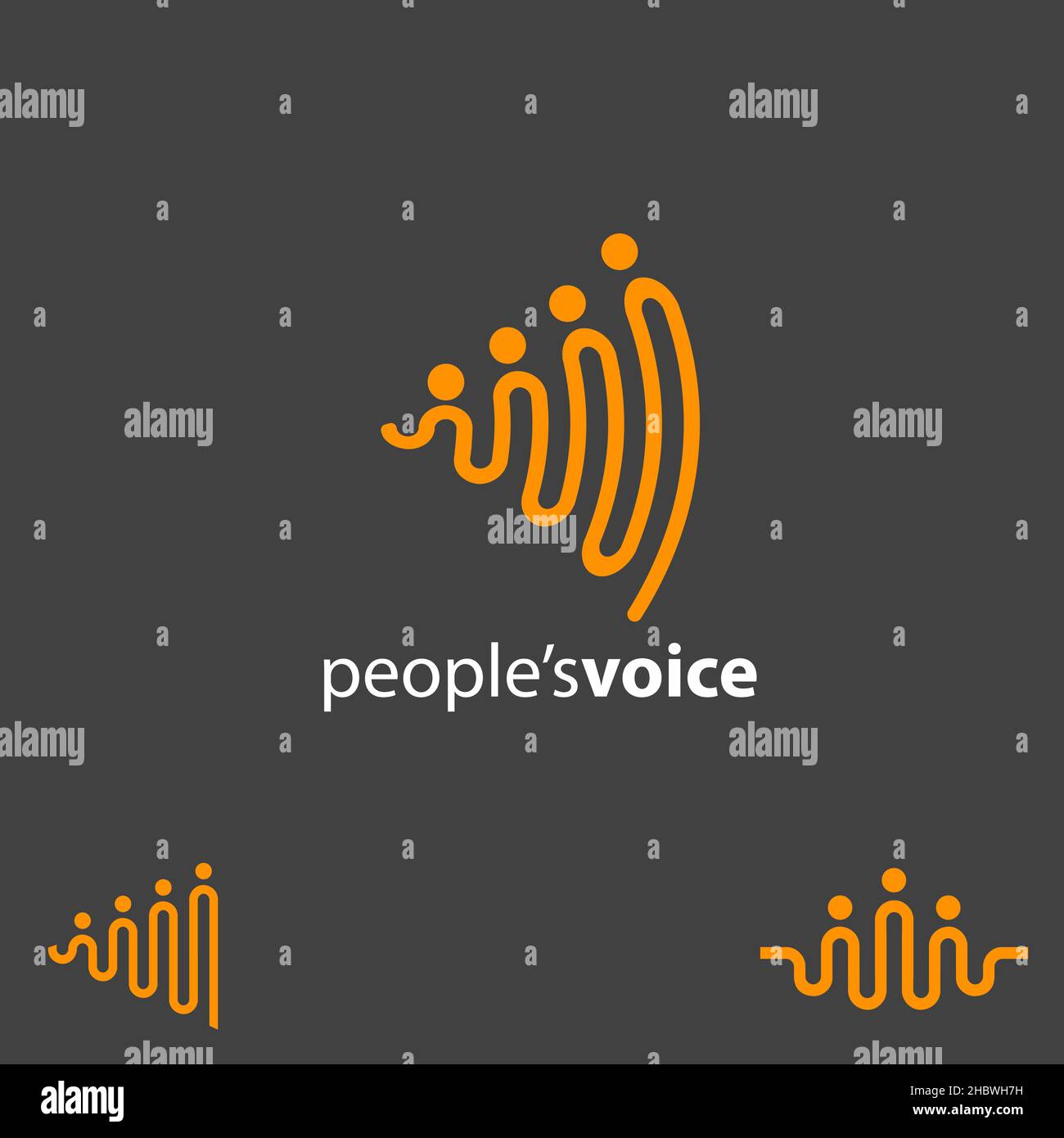 People Voice concept symbol in soundwave shape Stock Vector Image & Art ...
