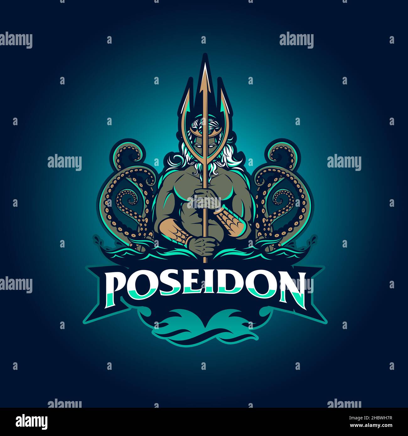 Poseidon Logo Vector