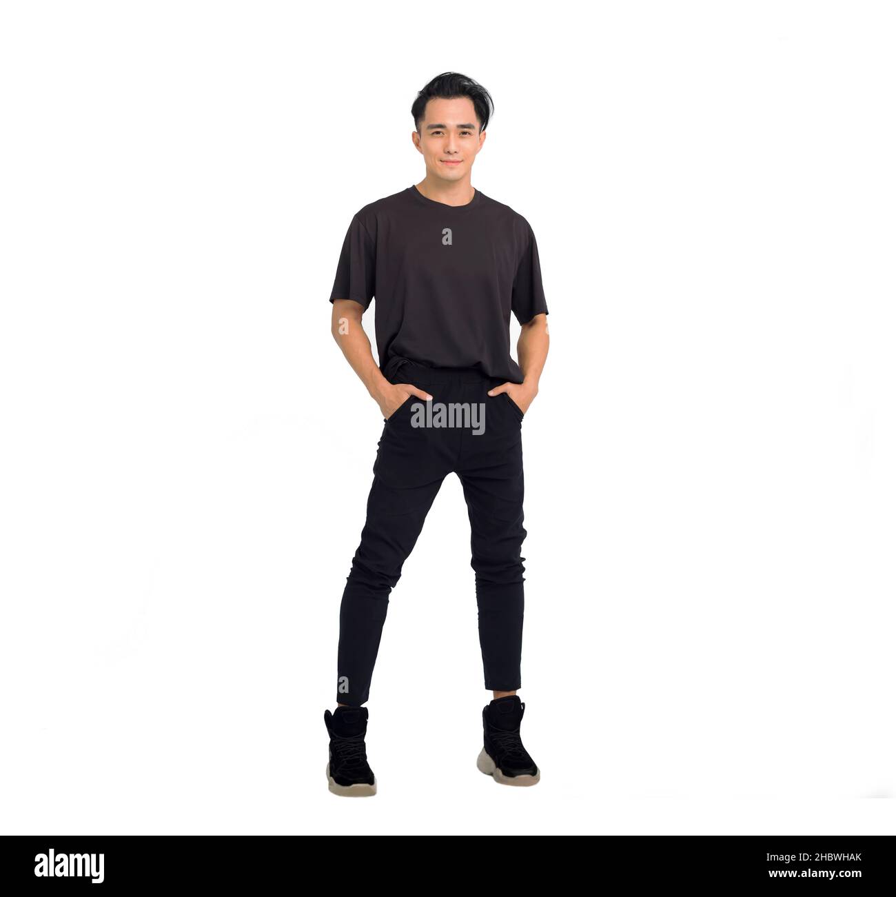 Full portrait of young man standing hi-res stock photography and images ...