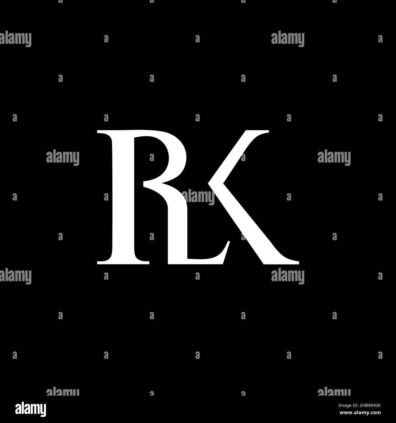 RLK monogram symbol vector template for business, corporate identity or ...