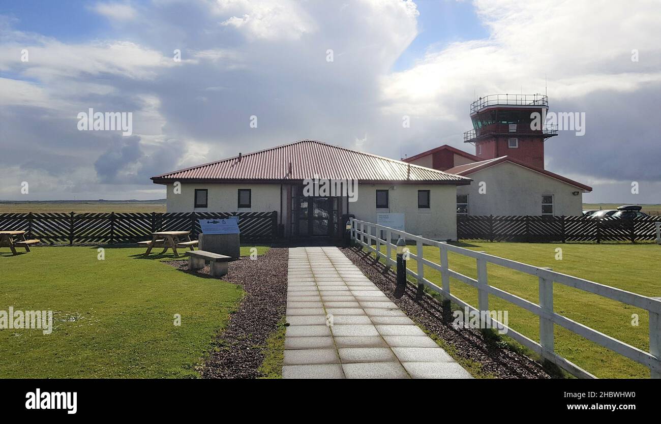 Tiree airport building exterior hi-res stock photography and images - Alamy