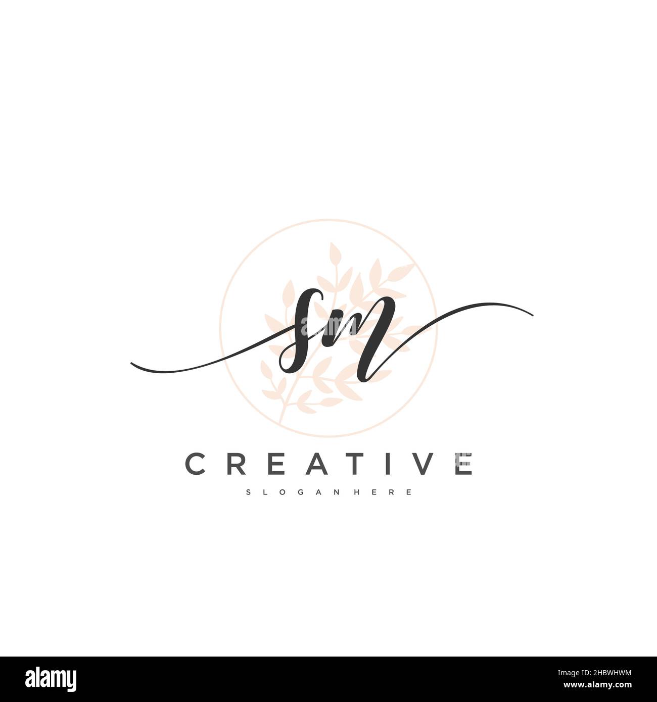 Sm initials logo hi-res stock photography and images - Alamy