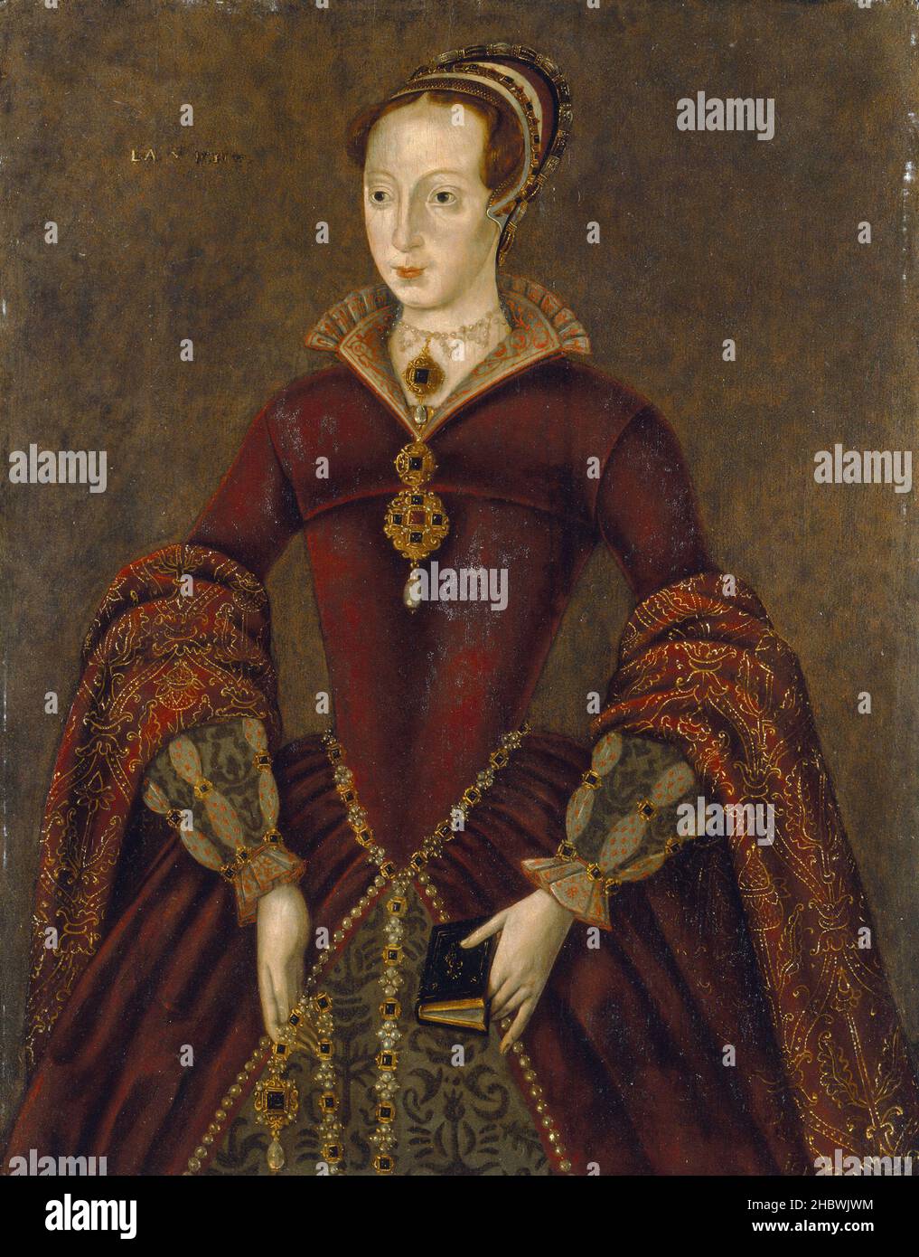 A portrait of Lady Jane Grey, who reigned as Queen of England for 9 ...