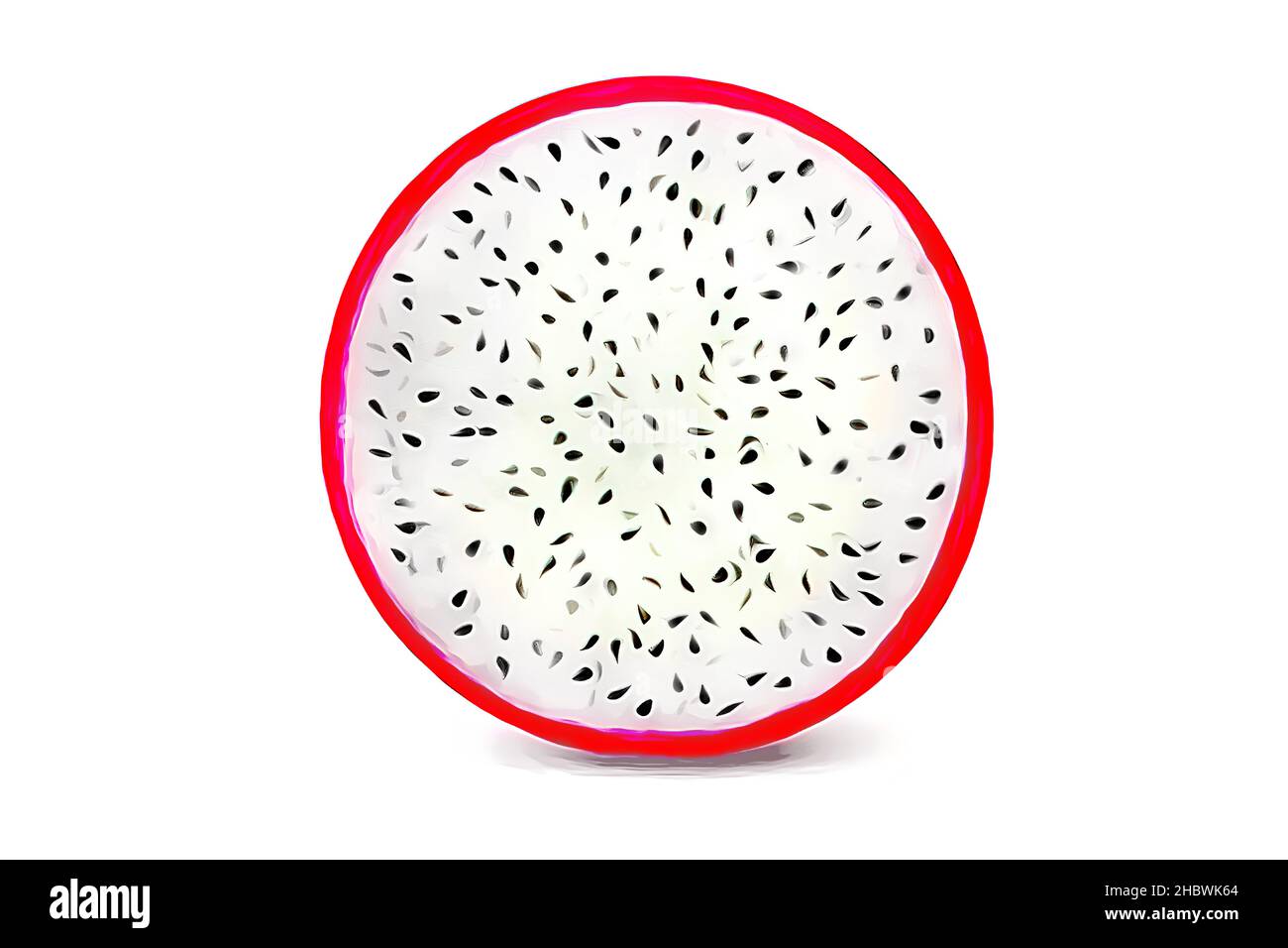 Dragon Fruit on isolated white background with shadow Stock Photo - Alamy
