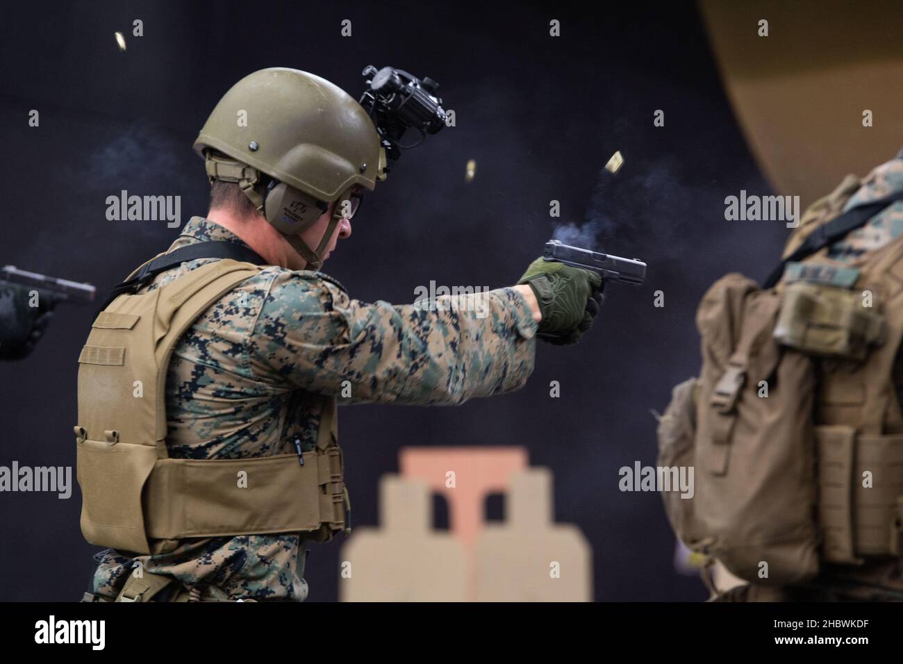 U.S. Marine Corps Sgt. John Doelle III, a close-quarters battle (CQB ...