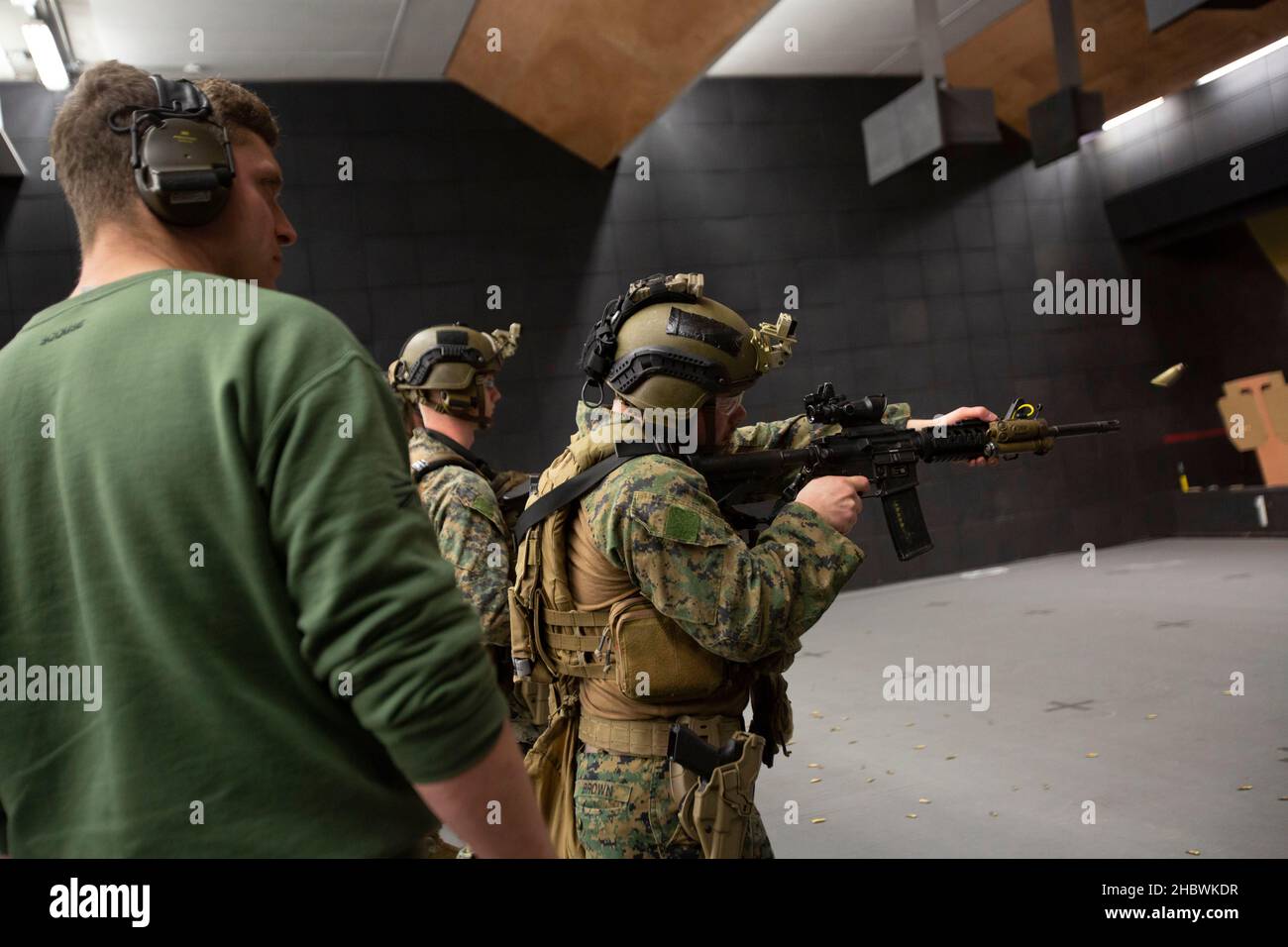 British Royal Marine Cpl. Michael Dowd, an armored support group team ...