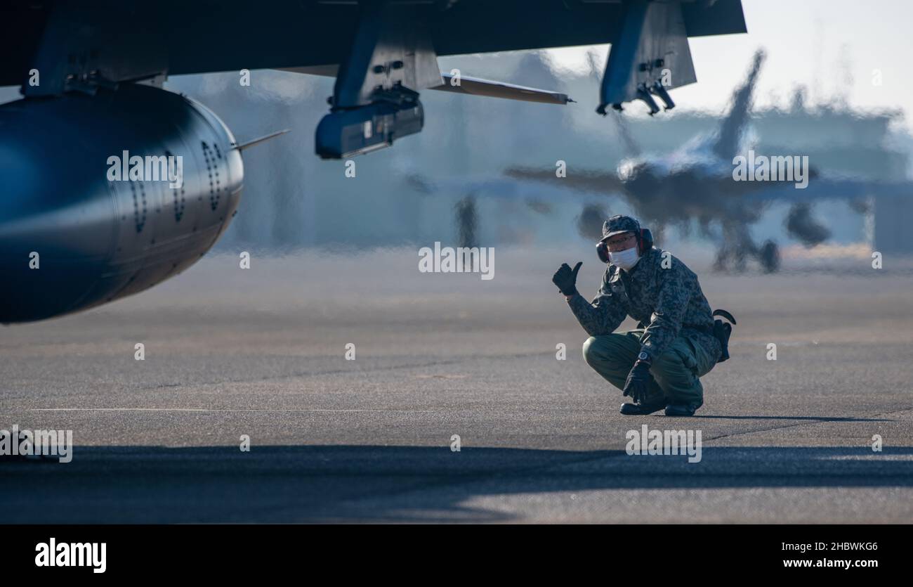 A Japan Air Self-Defense Force Airman assigned to 3rd Tactical Fighter ...