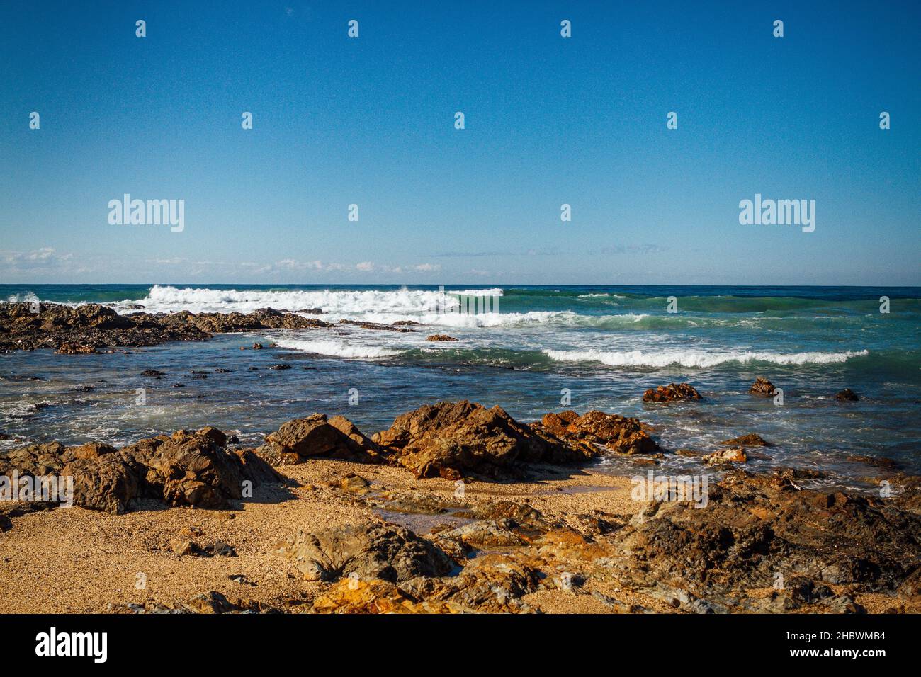 A stunning view of the water from the beach Stock Photo - Alamy
