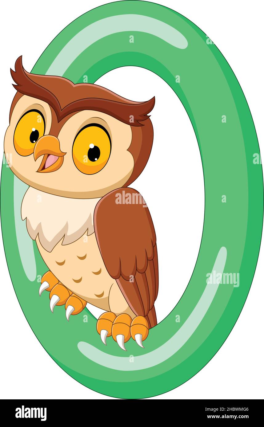 Alphabet letter O for Owl Stock Vector Image & Art - Alamy