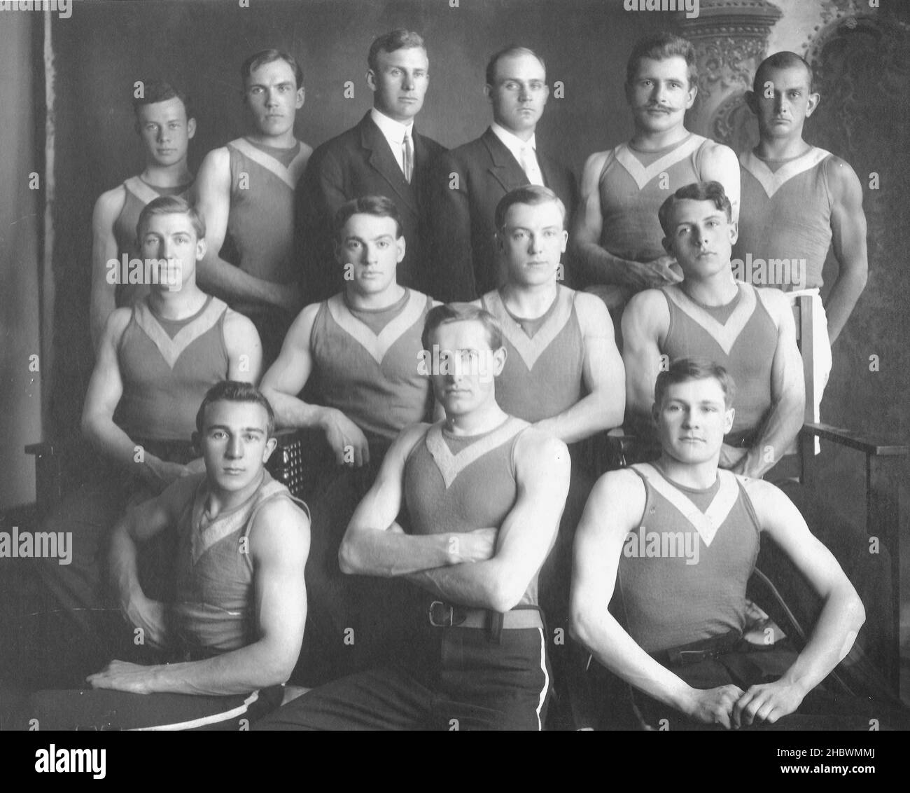 Unknown Wrestling Team (probably Portland, OR) Vintage Stock Photo - Alamy