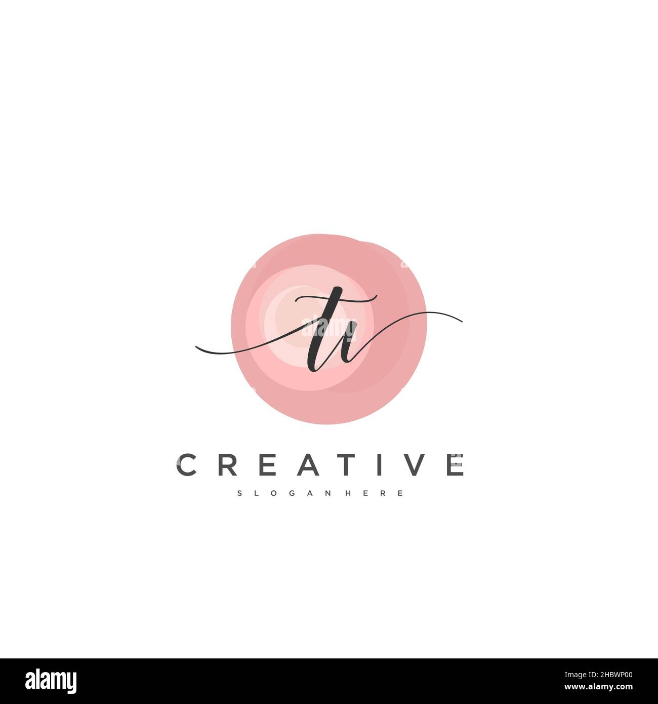 Vector tv brush logo Stock Vector Images - Alamy