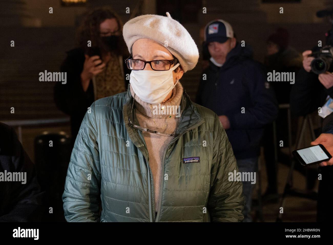 New York, US, December 21, 2021. Isabel Maxwell sister of Ghislaine ...
