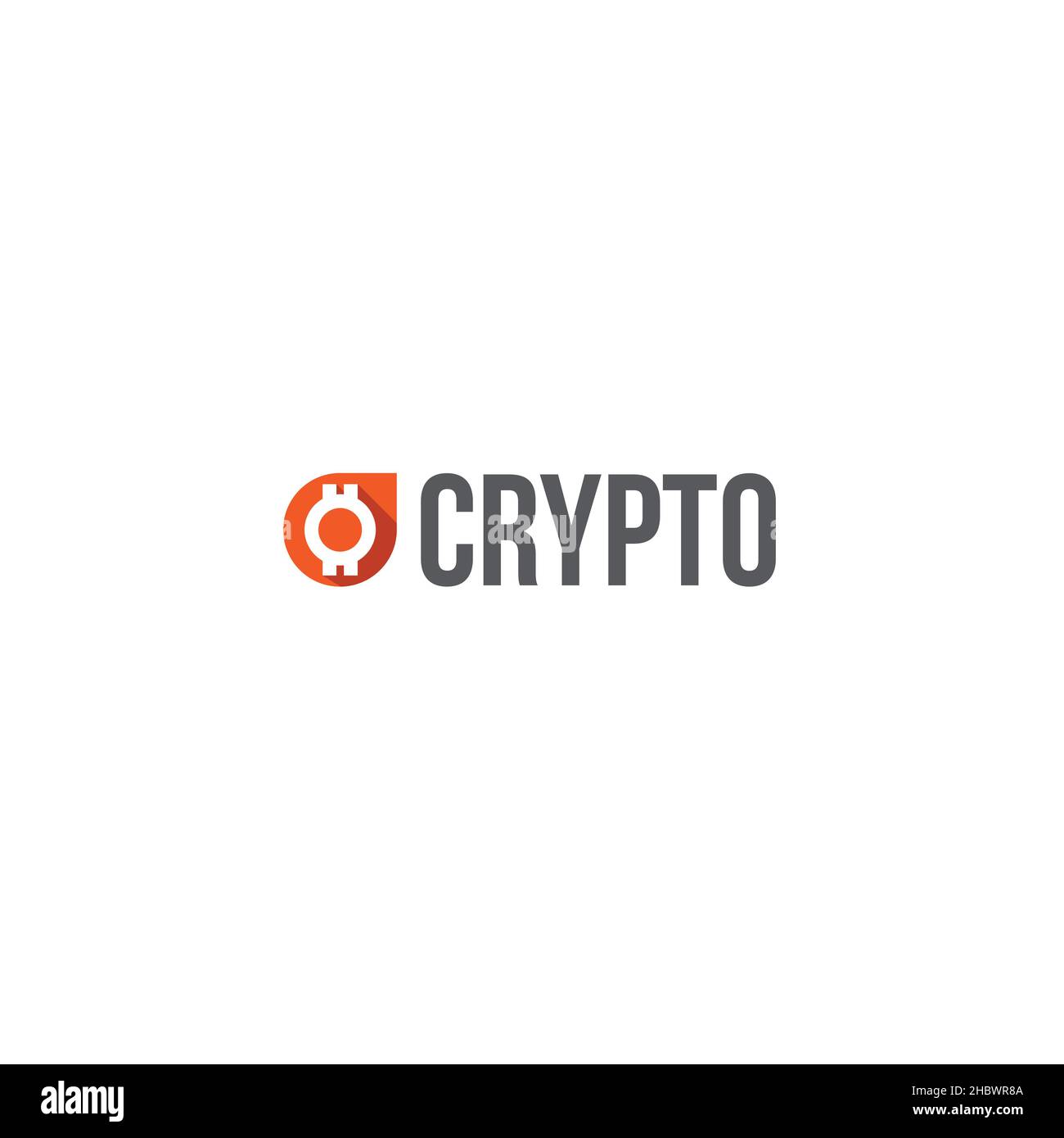 Minimalist design plat simple Crypto logo design Stock Vector Image ...