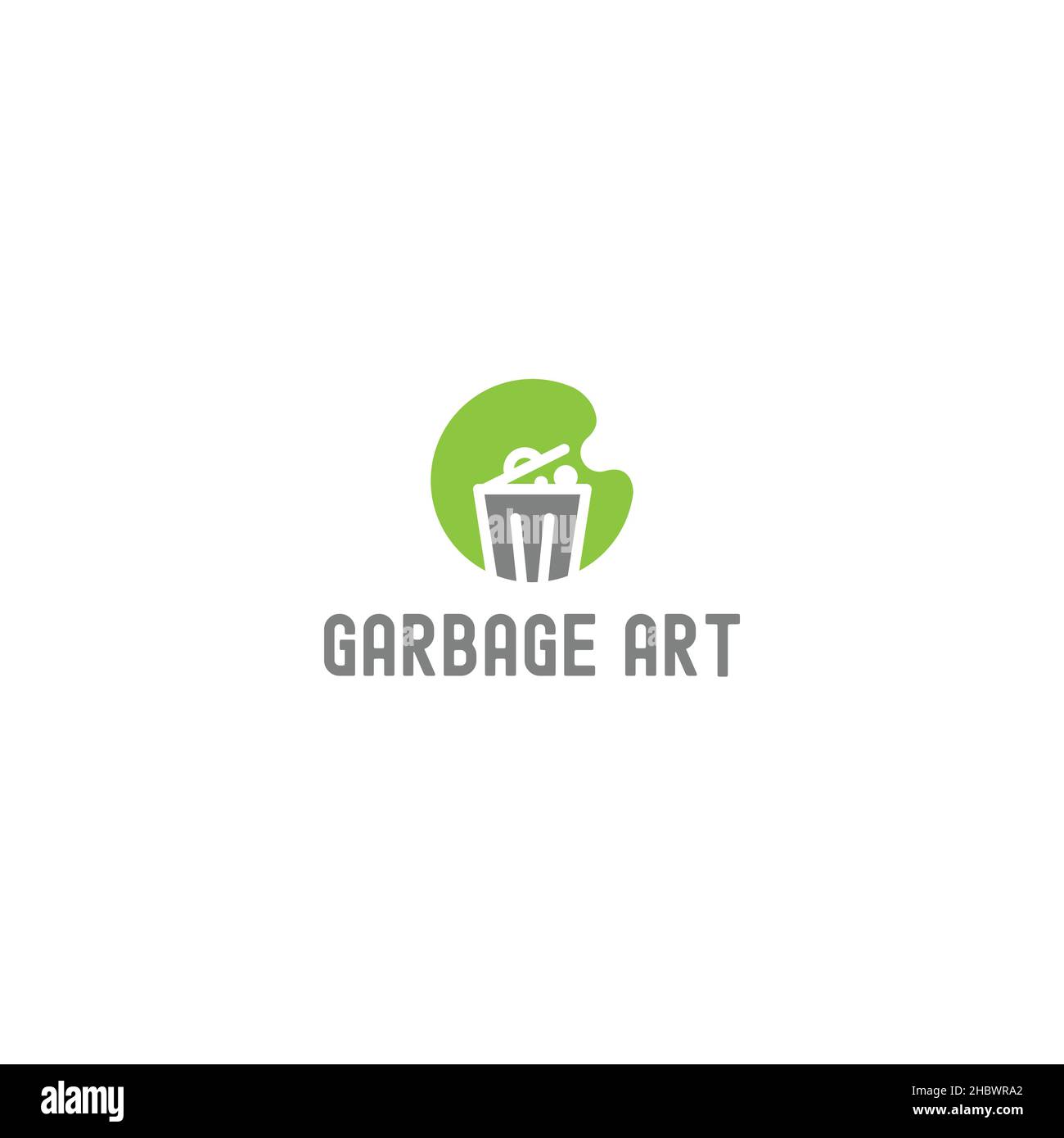 Modern design Garbage Art cleaning logo design Stock Vector Image & Art ...