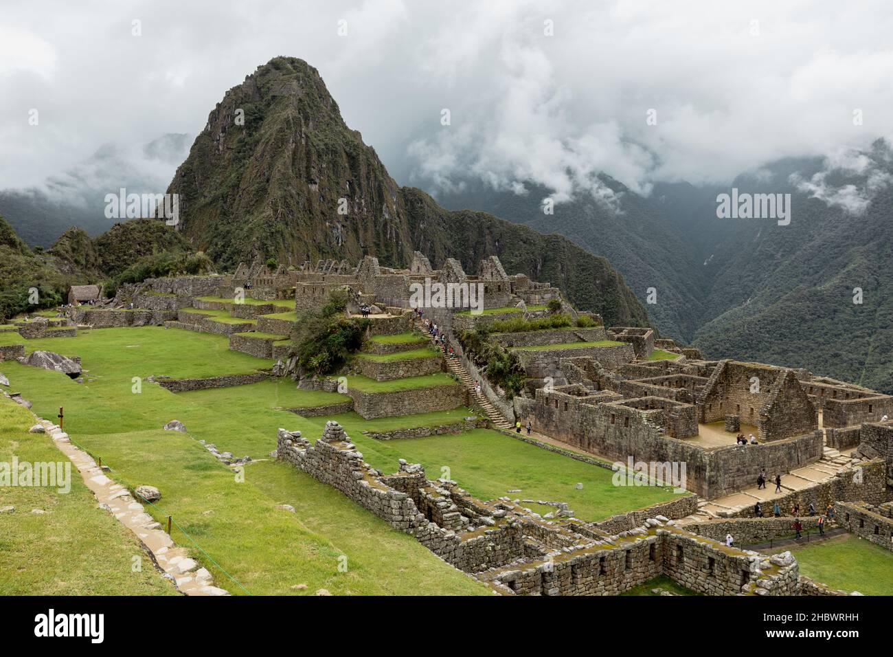 The ancient city of the Inca Empire - Machu Picchu, Peru Stock Photo ...