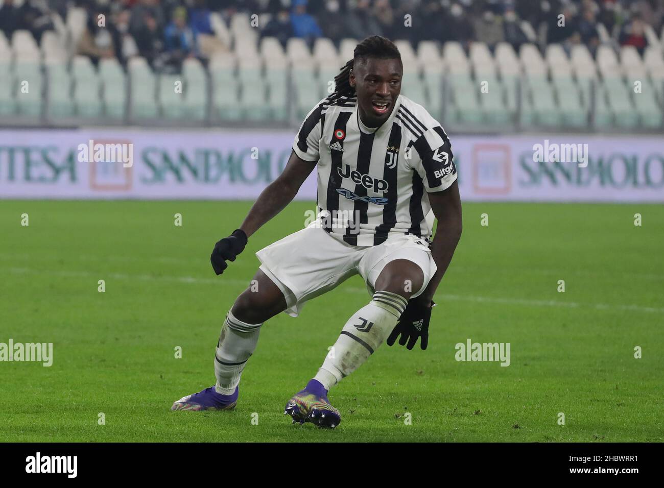 Turin, Italy, 21st December 2021. Moise Kean of Juventus during the ...