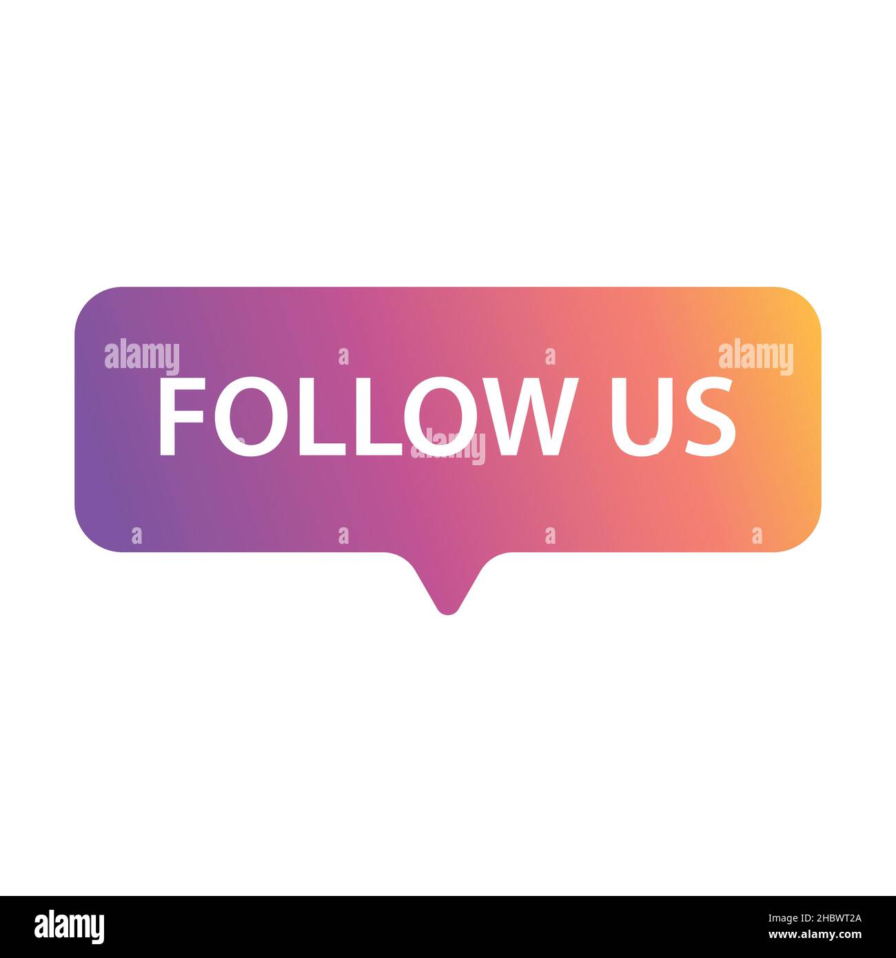 Follow us button vector for graphic design, logo, website, social media ...