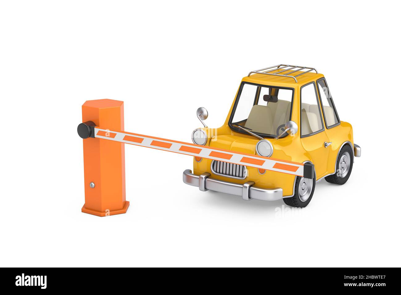 Car parking barrier Cut Out Stock Images & Pictures - Alamy