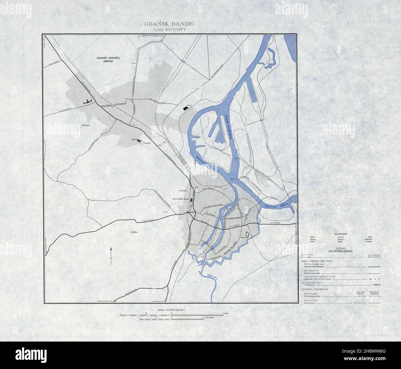 Gdansk Map, Gdańsk Map, Map of Gdańsk, Gdańsk Print, Gdańsk Maps ...