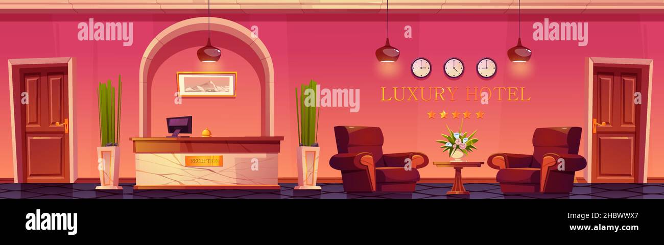 Luxury hotel lobby chairs Stock Vector Images - Alamy