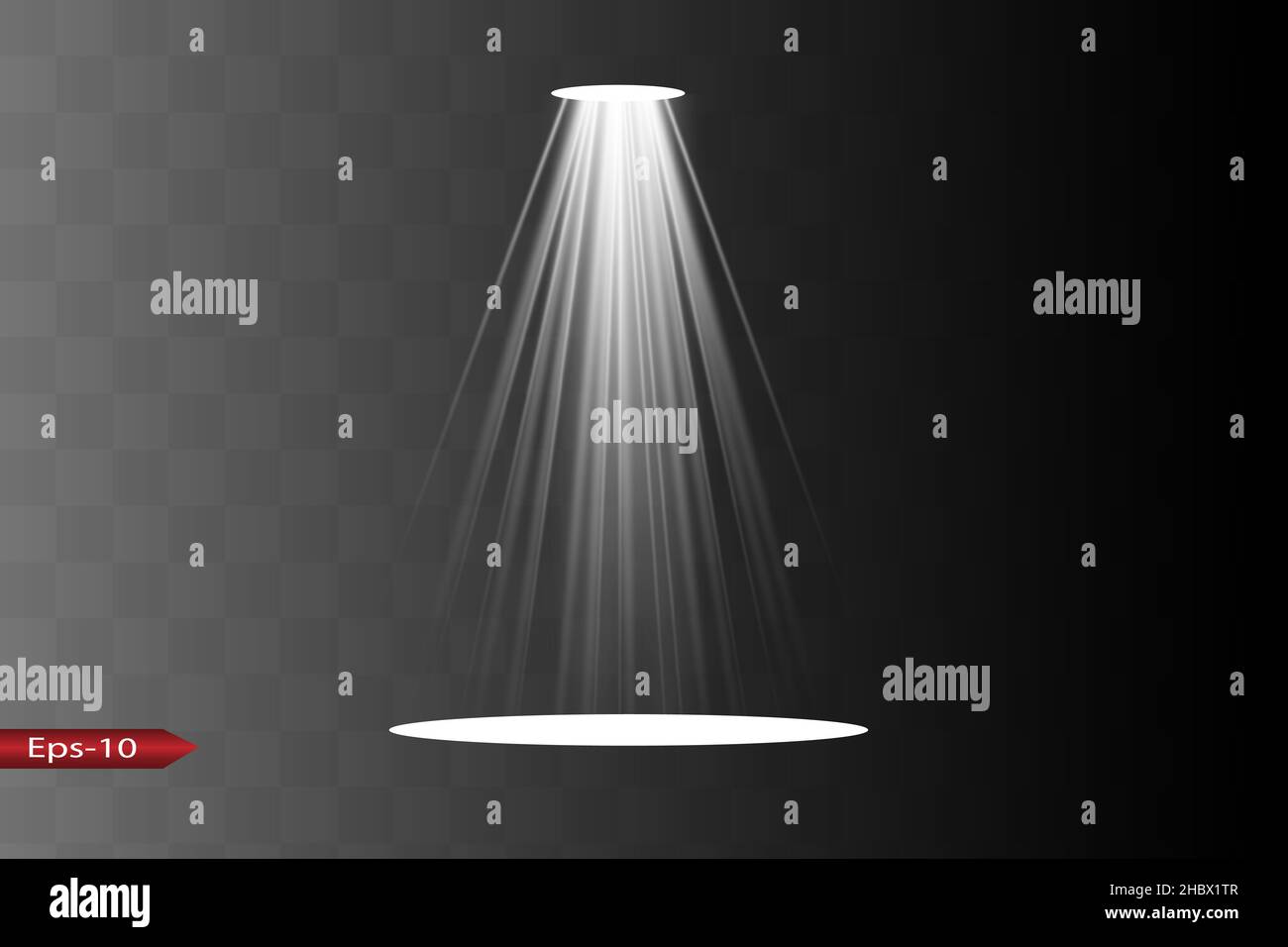 Vector spotlight. Light effect.Glow isolated white transparent light ...
