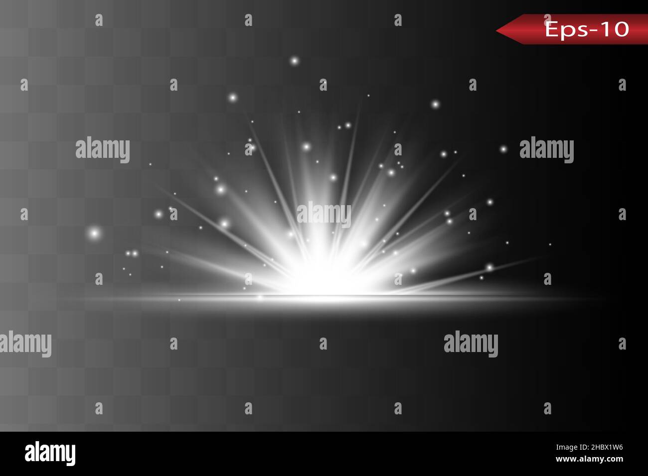 Glow isolated white light effect, lens flare Stock Vector Image & Art - Alamy