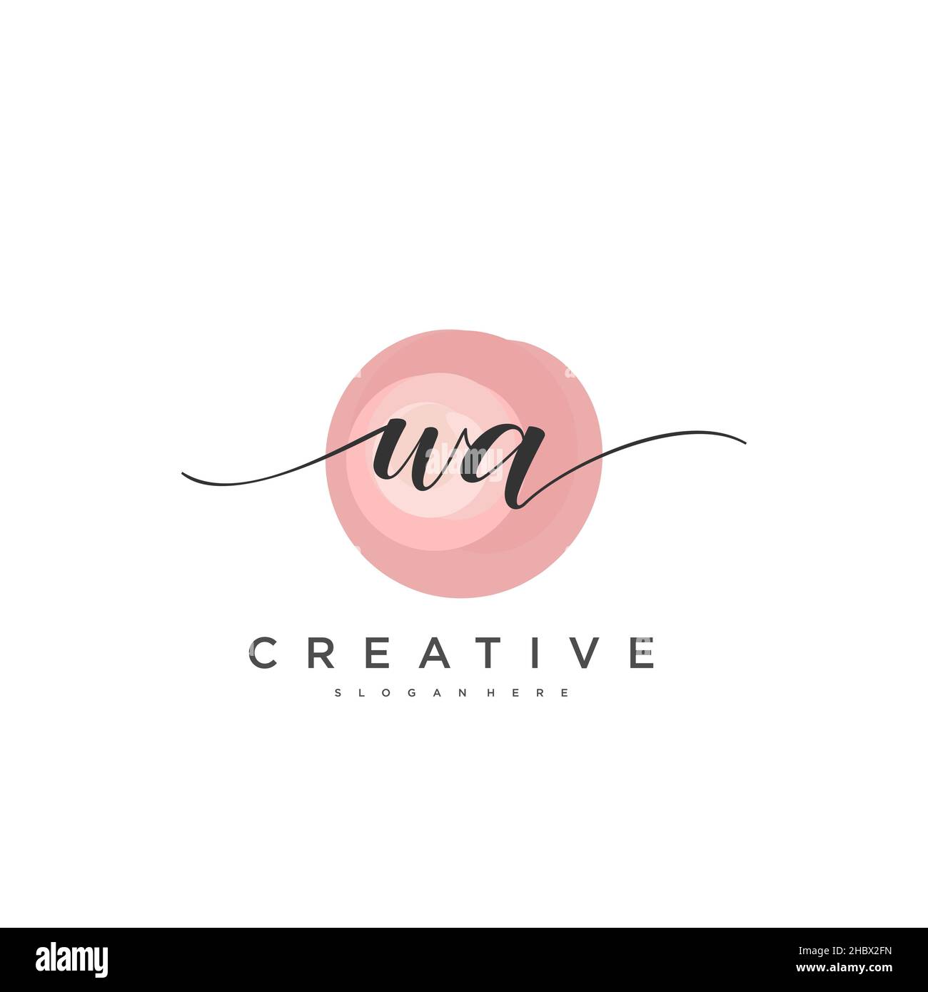 Wa modern logo hi-res stock photography and images - Alamy