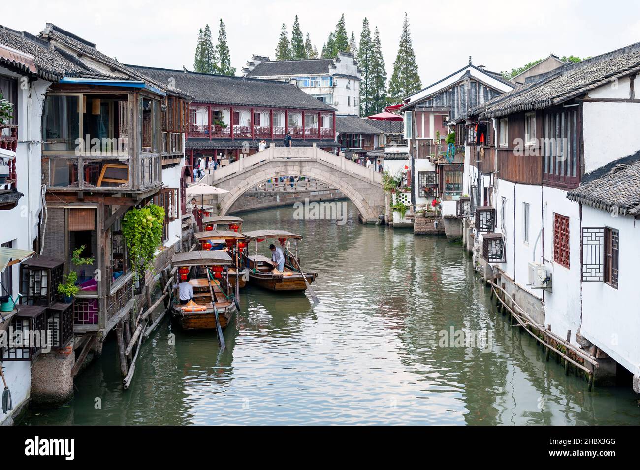 Zhujiajiao Ancient Water Town, a historic village and famous tourist ...